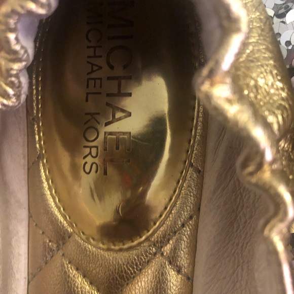 Michael Kors | Shoes | Mk Golden Slippers | Poshmark